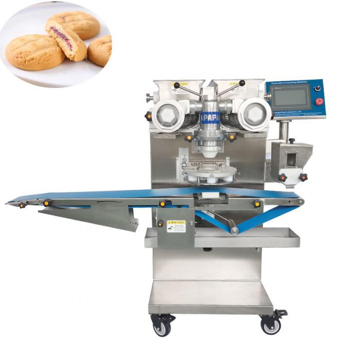 P180 Automatic Double Mochi Ice Cream Filling Machine Aligning Encrusting