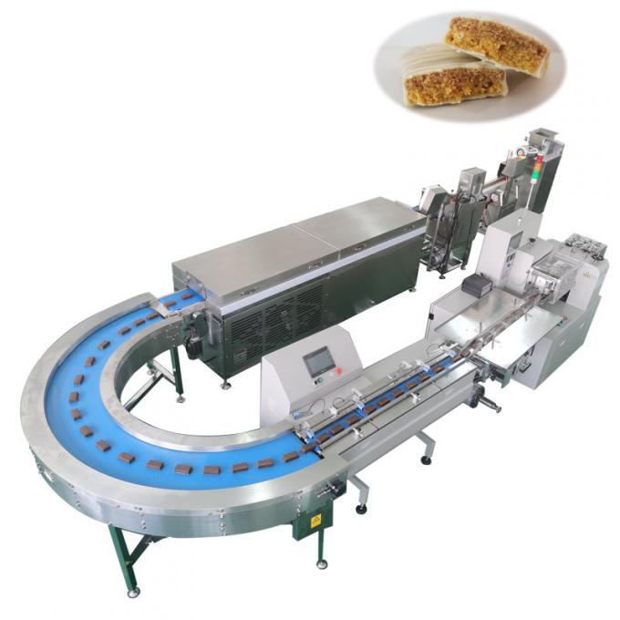 P307 Chocolate Coated Fruit Energy Protein Bar Making Machine