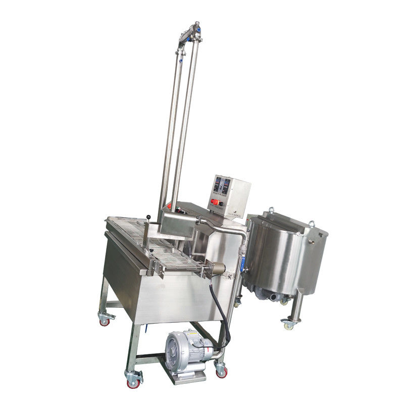 Automatic Continuous Chocolate Enrobing Machine With Melting Tank