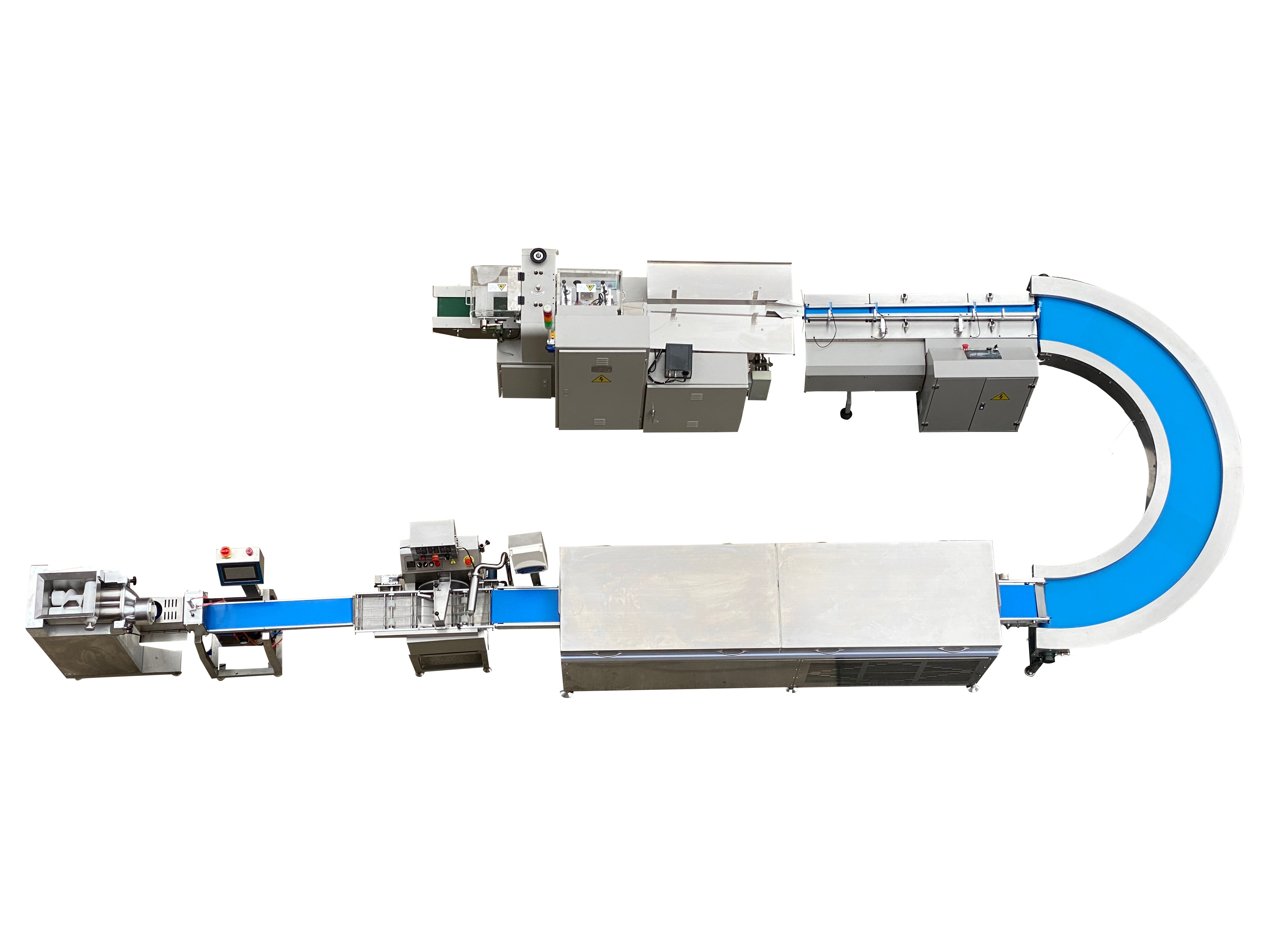 Fully automatic chocolate bar making machine extruder