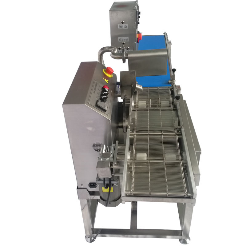 Automatic 60kg Chocolate Bar Coating Enrobing Machine