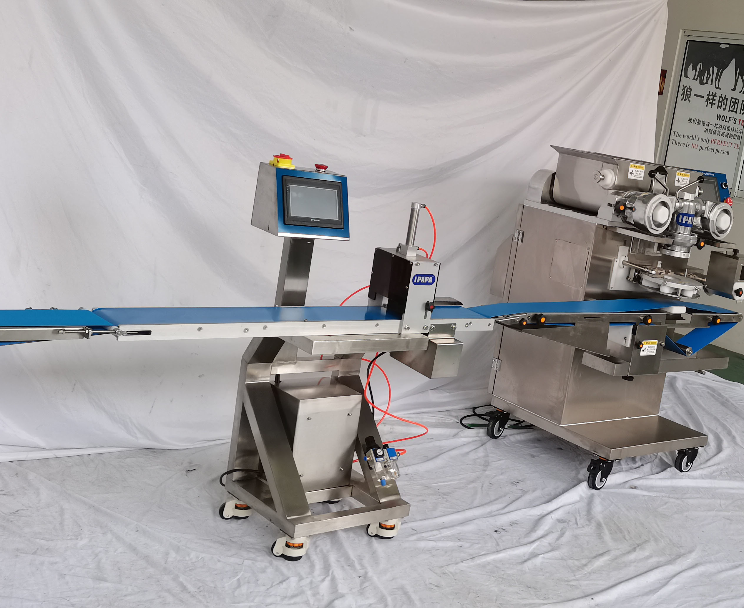 Ss304 Single Row P160 Stuffed Fig Newton Making Machine