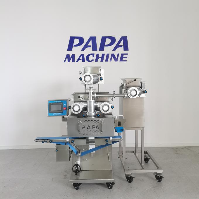 Papa New Launched P188B Automatic Four Hoppers Mooncake Encrusting Machine